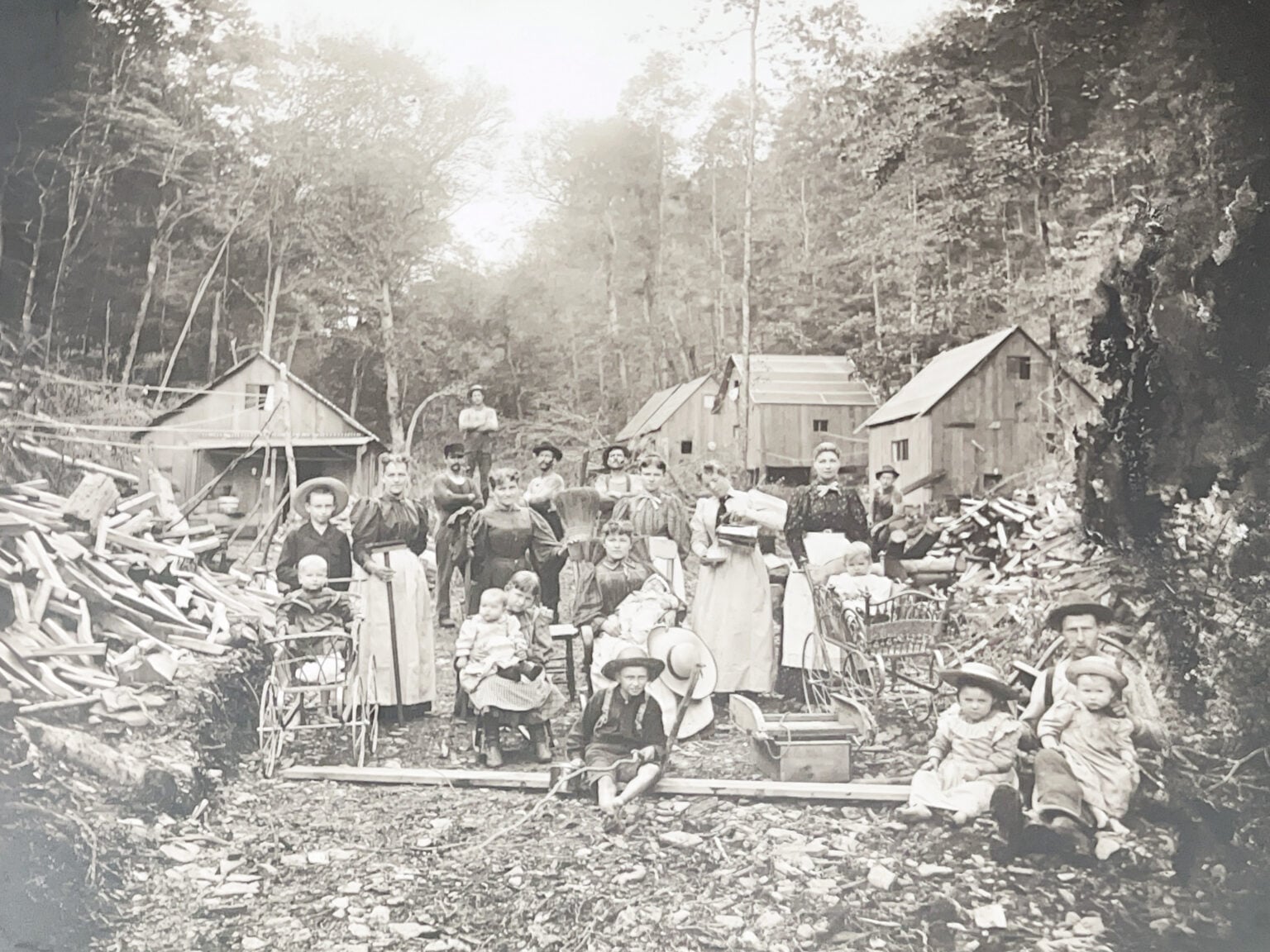 Group Photo at Logging Camp - North Central PA 1890 - The Lumber ...